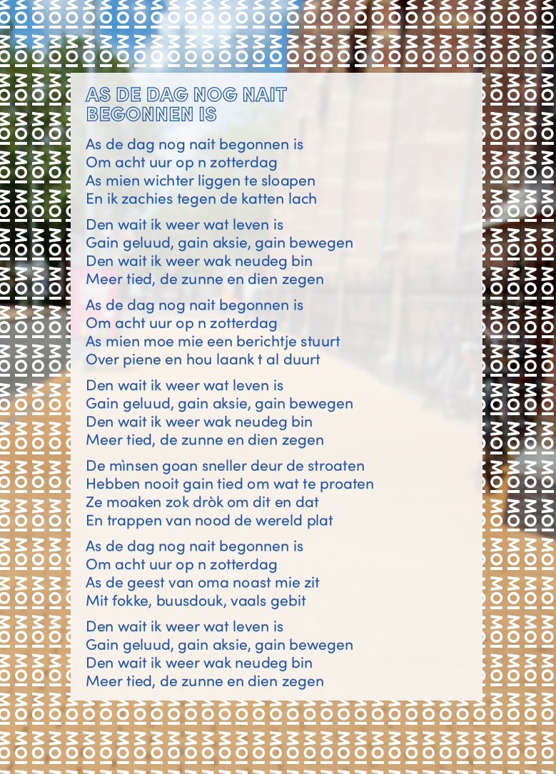 Laidtekst van de Week – As de dag nog nait begonnen is – StAD | CGTC