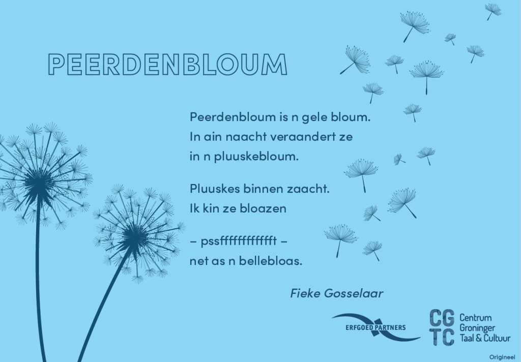 Nationale Voorleesdagen en Poëzieweek: Kindergedichten in het Gronings ...